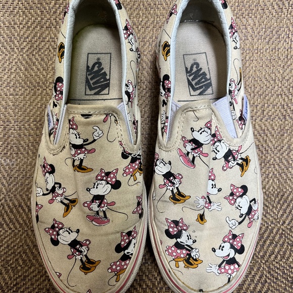 Vans | Shoes | Disney X Vans Minnie Mouse Slip Ons | Poshmark